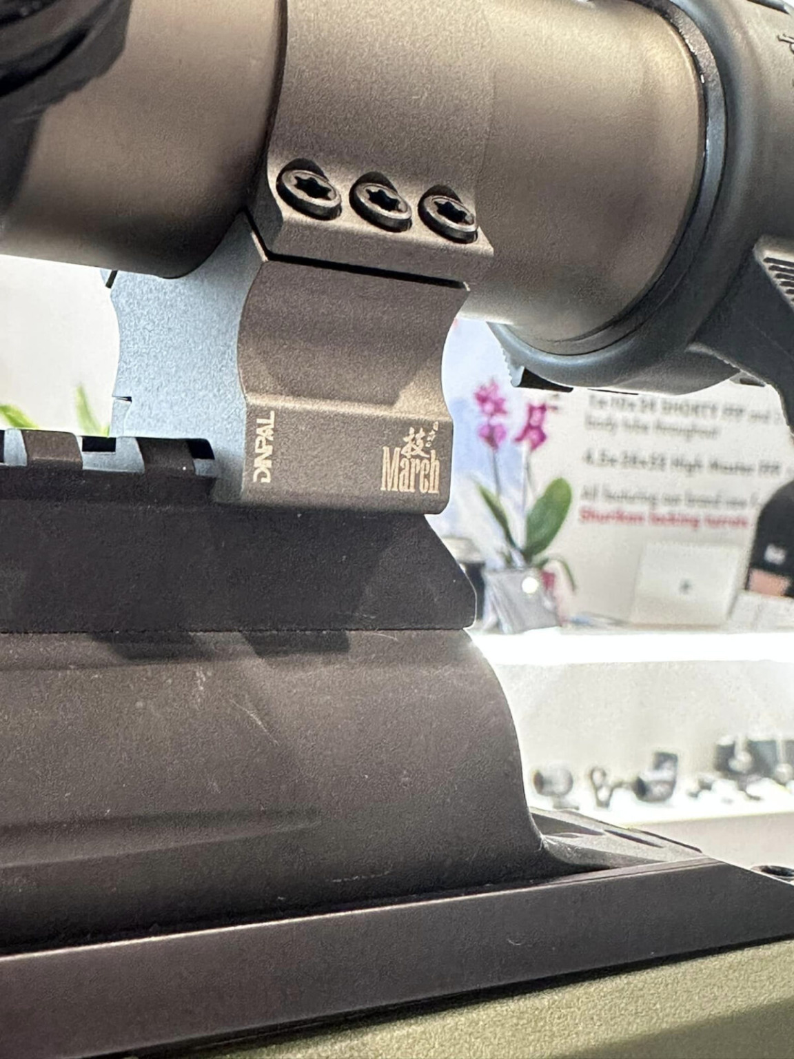 New color matched ultra-light scope rings for the new March 8-80×56 ...