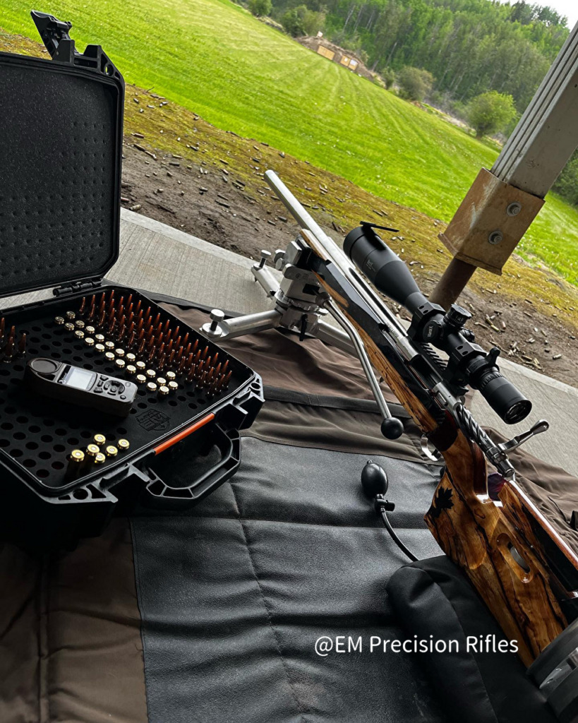 A stunning rifle topped with the March 10-60×56 High Master Scope by EM ...